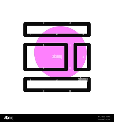 website layout icon pixel perfect editable stroke line art stock
