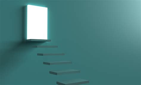 문 빛 선명한 사닥다리 단계 배경 벽지 부 공간 단계 상징 기호 계단 화이트 색깔 녹색 푸른 불타는 듯한 빛깔 기회 성취 시간