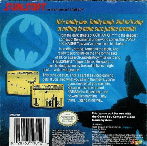 Batman The Video Game Vgdb Vídeo Game Data Base