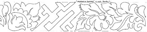 Java Batik Border 5″ Border Pattern 5″ Edge To Edge Meadowlyon Designs