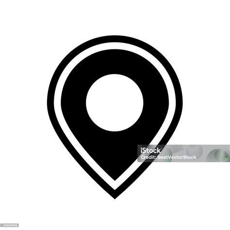 자리 표시자 아이콘입니다 지도 및 위치 컬렉션에서 흰색 배경에 유행 개체 틀 로고 개념 머리에 대한 스톡 벡터 아트 및 기타 이미지 머리 벡터 비즈니스 Istock