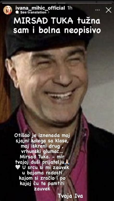 Crne Vesti U Domu Ivane Mihić Iznenadna Smrt Dotukla Glumicu