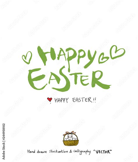 Image Vectorielle Stock 부활절 손으로 그린 부활절 일러스트 Adobe Stock