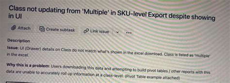 Solved Class Not Updating From Multiple In SKU Level Chegg