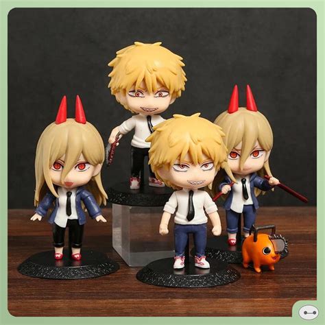 BỘ 5 MÔ HÌnh Chainsaw Man Chibi 16cm