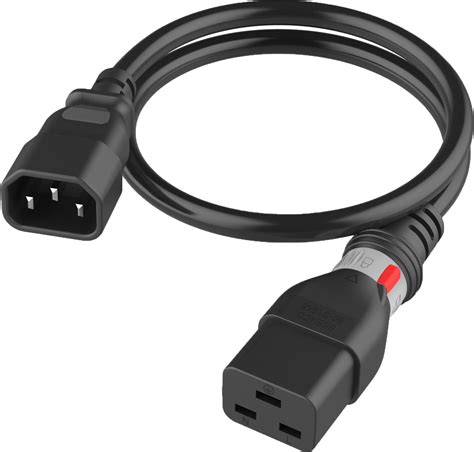 S Lock C14 C19 Power Cord