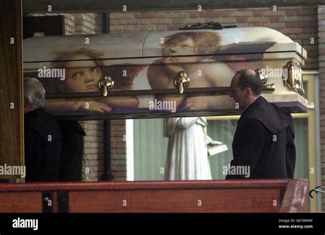 The Coffin Of Murdered Teenager Marsha Mcdonnell Arrives At The Church