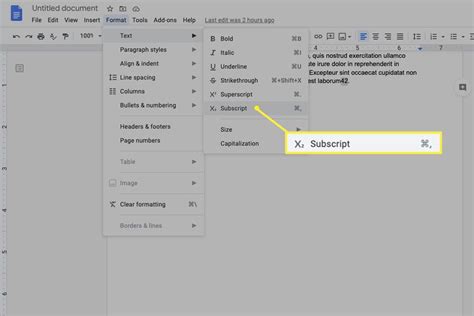 How To Superscript And Subscript In Google Docs