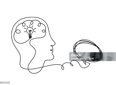 남자의 실루엣 두뇌와 흰색에 선 그리기로 주석 과학에 대한 스톡 벡터 아트 및 기타 이미지 과학 낙서 드로잉 남자 Istock