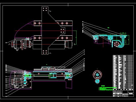 水下船舶清洗机器人结构设计5张cad图纸和说明书 AutoCAD 2007 模型图纸下载 懒石网