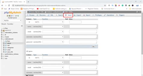 Phpmyadmin Localhost 8080 Various Functionalities Using Wamp Server