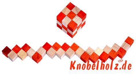 P LOS Snake Cube Level Box Lösung oranger Würfel