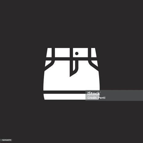 치마 아이콘 웹 사이트 디자인 및 모바일 응용 프로그램 개발을위한 채워진 스커트 아이콘 검은 배경에 고립 된 채워진 여름 의류 컬렉션에서 스커트 아이콘 0명에 대한 스톡