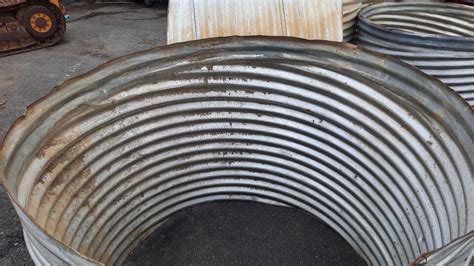 5ft Dia Galv Culvert Pipe Sections 36 To 44 Inch Length 35 Years Old