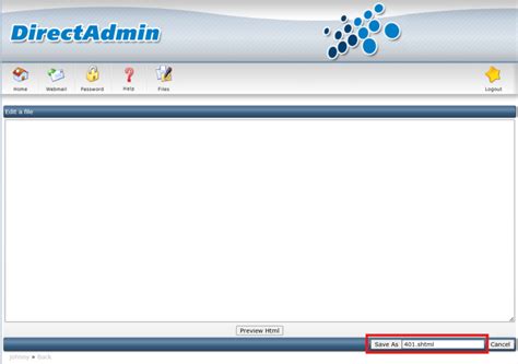 How To Edit Custom Error Pages In Directadmin Enhanced Skin Ipserverone