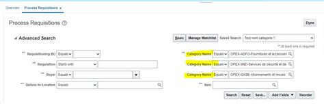 Is There A Limit To Number Of Fields That Can Added In Advanced Search For Process Requisitions