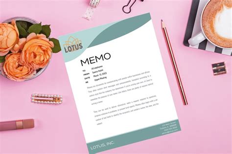 Editable Memo Template Etsy