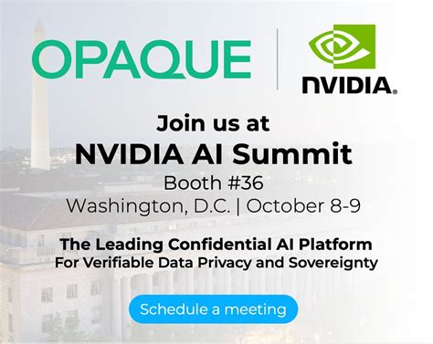 Ai Confidentialai Dataprivacy Nvidiaaisummit Generativeai Opaquesystems
