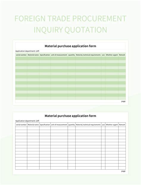 Free Quotation Foreign Trade Quotation Templates For Google Sheets And Microsoft Excel Slidesdocs