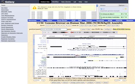Visualization Example With Galaxy And Ucsc Genome Browser Download