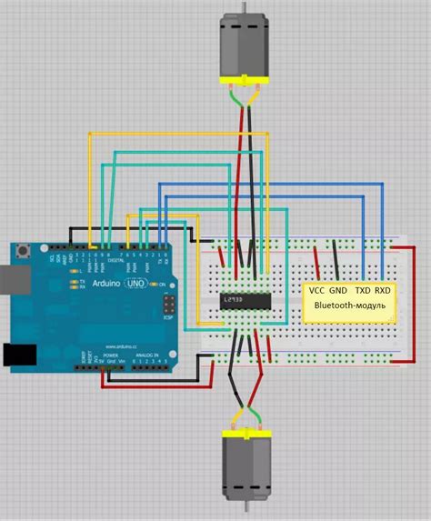 ArduinoПримерыУправление двумя Dc моторами при помощи Arduino и