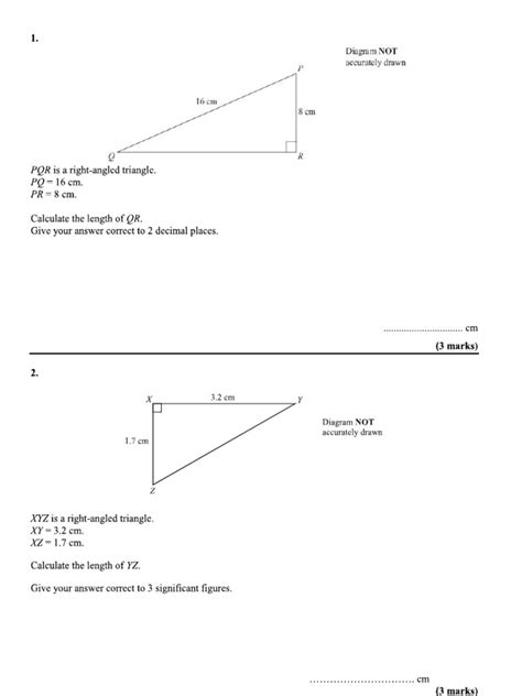 Pythagoras Theorm Ws Pdf