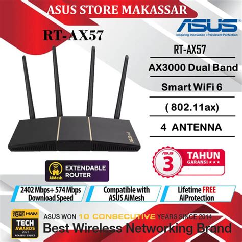 Promo Asus Rt Ax Dual Band Wifi Ax Wireless Router With Aimesh Cicil X Kota