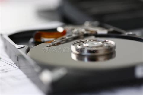 Hard Drive From Computer Or Laptop Lies On The Table Stock Photo Image Of Accessory Equipment