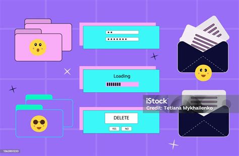 창 컴퓨터 복고풍 탭이 많은 브라우저가 열립니다 팝업 바탕 화면에 모달 창 감정과 힙스터와 미소 이메일로 알림 브라우저에서