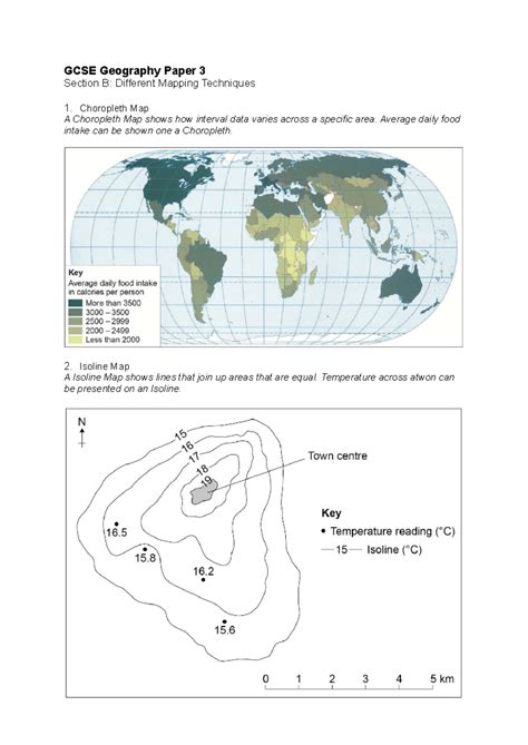 Gcse Geography Paper 3 Mapping Techniques Gcse Geography Paper 3 Section B Different