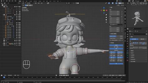 Blender 绑定教程 骑行小女孩动画图文教程 虎课网