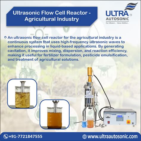 🌱 Ultrasonic Flow Cell Reactor For Agriculture Smart Farmi Ultra