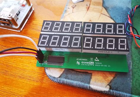 Tm1640 16位数码管驱动模块 立创开源硬件平台 Tm1640 16位数码管驱动模块 立创开源硬件平台