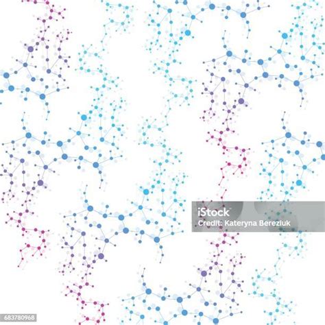 구조 분자 및 통신 Dna 원자 뉴런 설계를 위한 과학적 개념 점으로 연결된 선 의료 기술 화학 과학 배경 벡터 그림입니다 Dna에 대한 스톡 벡터 아트 및 기타 이미지