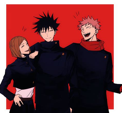 Itadori Yuuji Fushiguro Megumi And Kugisaki Nobara Jujutsu Kaisen