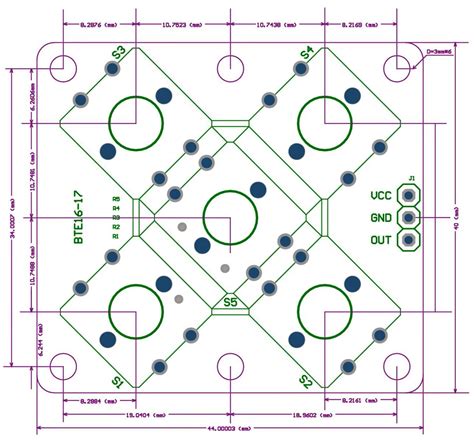 Keypad Module 5 Knoppen Adkeyboard Bte16 17 Met Montagegaten Domoticx