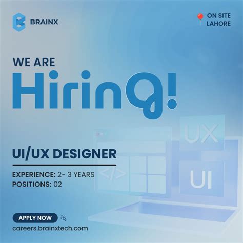 Uiux Hiring Designjobs Careergrowth Joinbrainx Uxdesign Momina Naeem 24 Comments