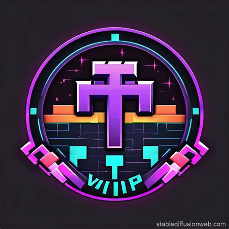 Minecraft Vip Synthwave Logo Stable Diffusion Online