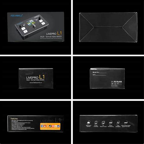 feelworld live pro l1 multi format video mixer switcher 4 x hdmi inputs multi usb 3 0 output 2