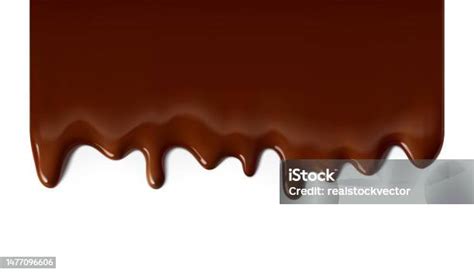 초현실적 인 녹은 초콜릿 방울 흰색 배경에 격리된 벡터 그림 초콜릿에 대한 스톡 벡터 아트 및 기타 이미지 초콜릿 방울 녹기 Istock