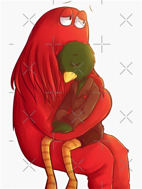 Hug Me Im Scared Red Guy Dont Hug Me Im Scared Sticker For Sale