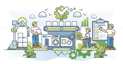 Process Optimization With Effective And Lean Manufacturing Outline Concept Vectormine