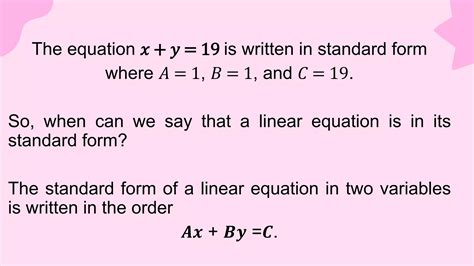 Linear Equations In Two Variables Pptx