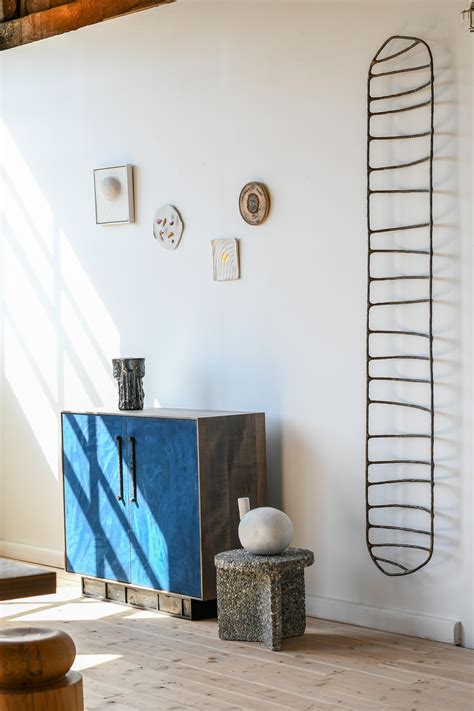 Excavated Suede Cabinet By Jeff Martin Joinery For Sale At 1stdibs