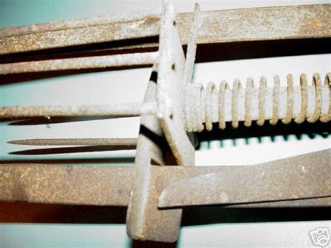 Antique Primitive Steel Mole Trap Tool 27648210