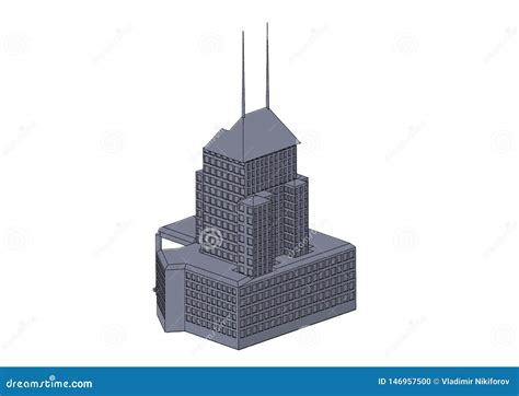 Captulo De Edificios Grises Stock De Ilustración Ilustración De Vida Calle 146957500