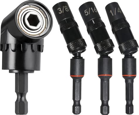 Cigotu Ts For Men 4 Pcs Flexible Drill Bit Extension