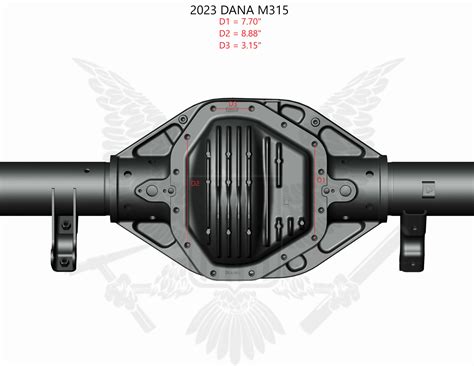 2023 HD Fabricated Superduty Dana M315 Rear Diff Cover PMF