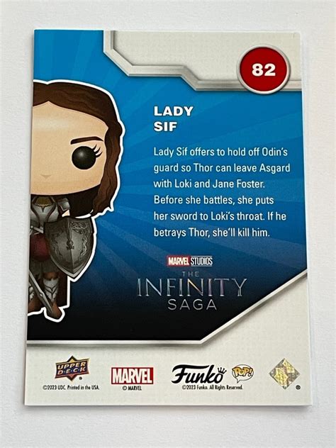 2023 Upper Deck Funko Pop Marvel Infinity Saga 82 Lady Sif Thor