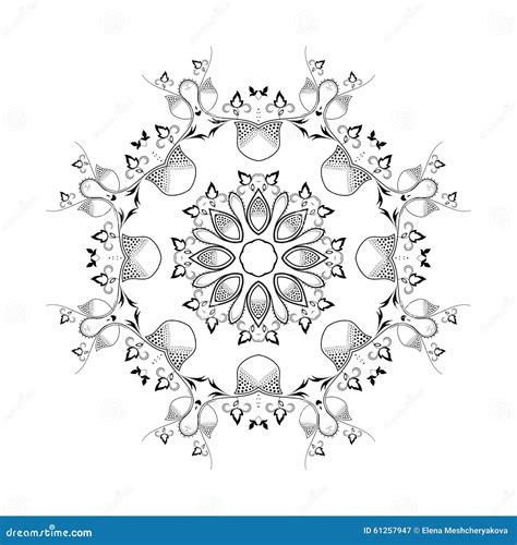 Abstract Circular Pattern Of Black Color Stock Illustration Illustration Of Beauty Circle